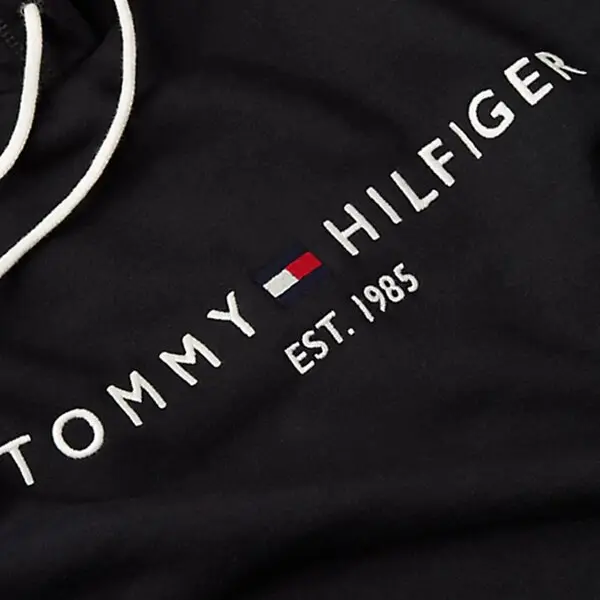 Tommy Hilfiger Logo Print Pullover Hoodie