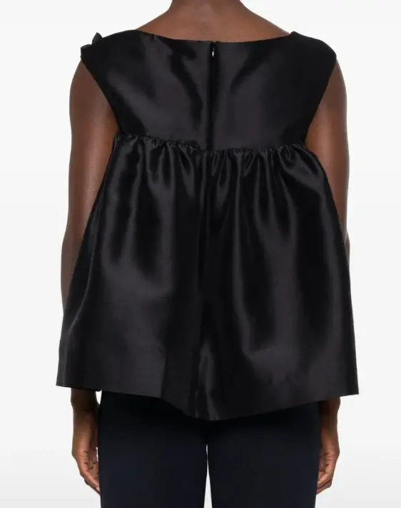 SHUSHU/TONG Sleeveless Floral Appliqué Cami Top