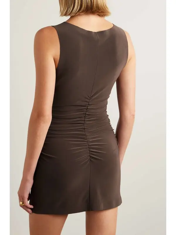 Norma Kamali Pleated Sleeveless Dress