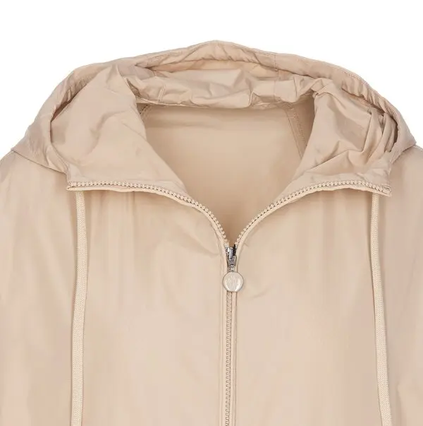 Moncler Melia Hooded Raincoat - Beige