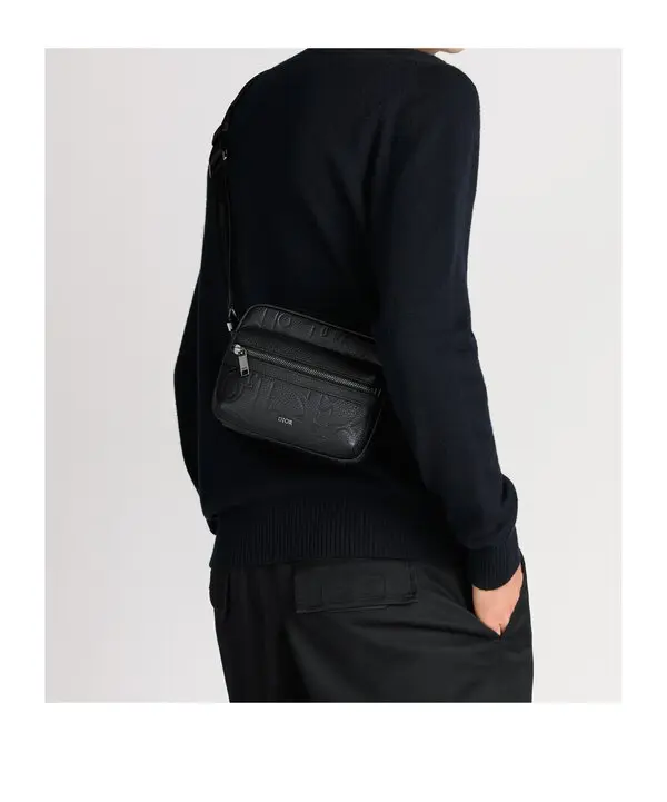 Dior Mini Rider 2.0 Zipped Messenger Bag