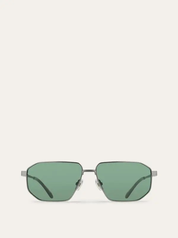 FERRAGAMO Rectangular Frame Sunglasses - Grey
