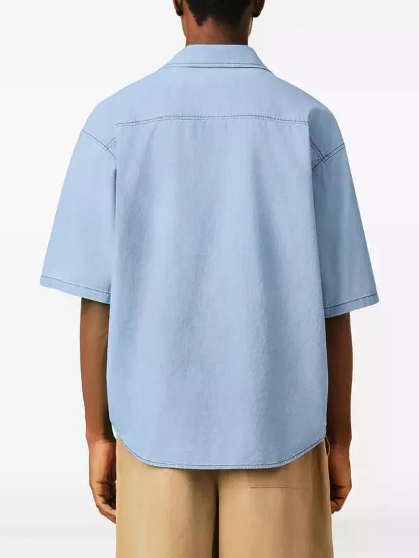 AMI Paris Cotton Short Sleeves Boxy Fit Shirt