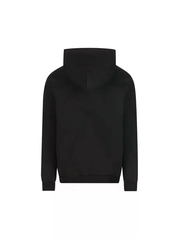 Balenciaga Logo Print Kangaroo Pocket Hoodie