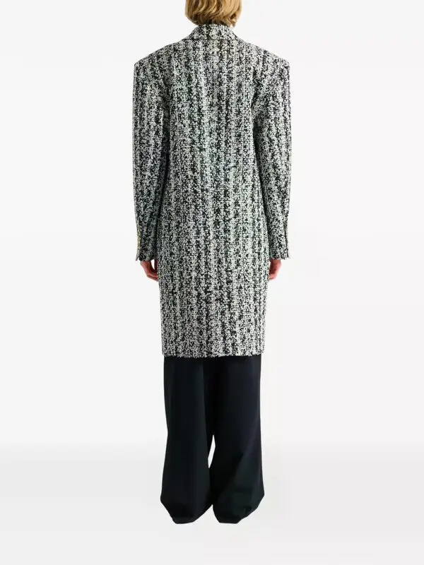 Balmain Long Tweed Coat