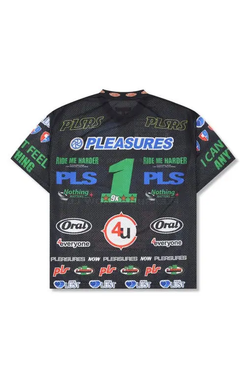 PLEASURES Oral Graphic Mesh T-shirt