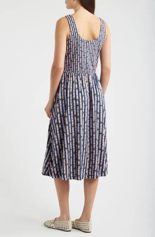 NIC+ZOE Dani Reef Stripe Fit & Flare Dress