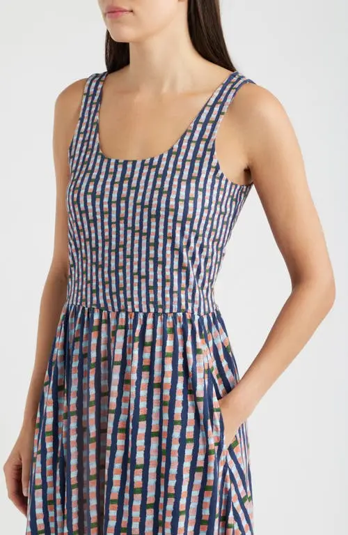 NIC+ZOE Dani Reef Stripe Fit & Flare Dress