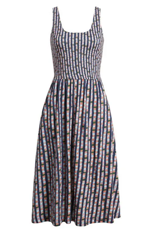 NIC+ZOE Dani Reef Stripe Fit & Flare Dress