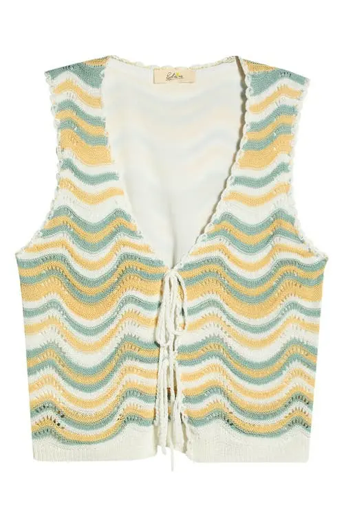 Elan Tie Front Cover-up Top