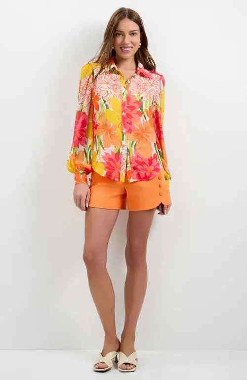 Trina Turk Monte Balloon Sleeve Top - Como