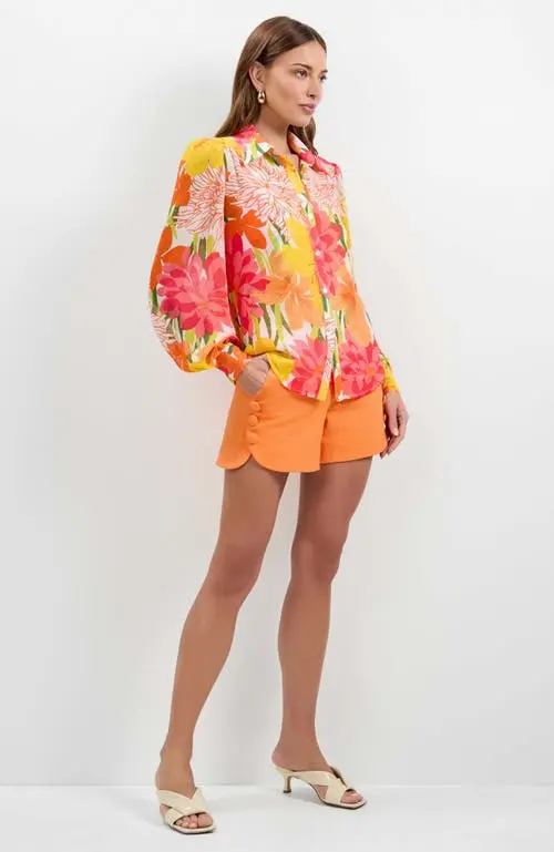 Trina Turk Monte Balloon Sleeve Top