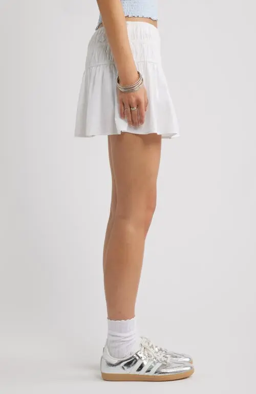 Bp. Drop Waist Flare Skort - White