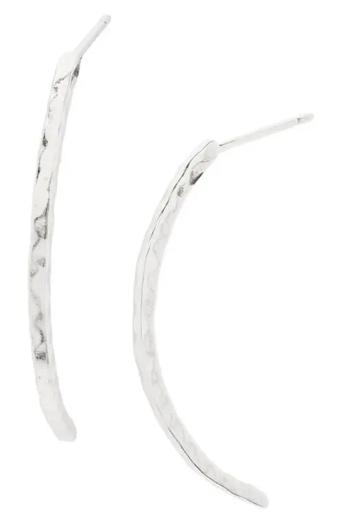 Gorjana Taner' Half Hoop Drop Earrings - Silver