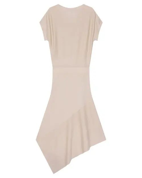 Mint Velvet Metallic Asymmetrical Knit Midi Dress