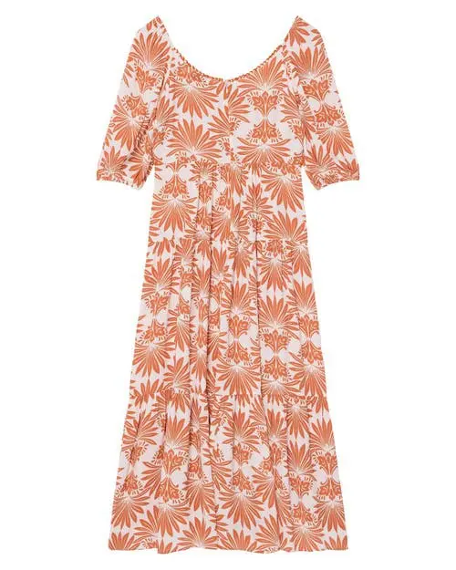 Mint Velvet Floral V-neck Midi Dress
