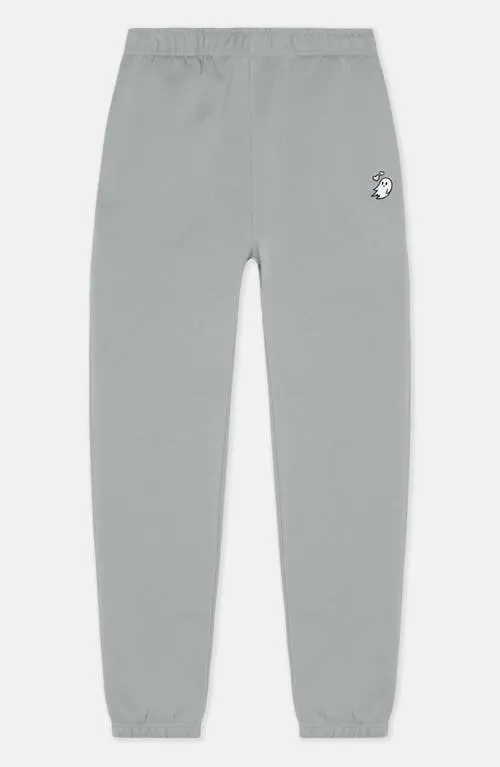 DALIX Heartly Ghost Relaxed Fleece Track Pants - Storm