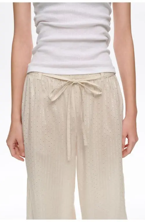 Bimba Y Lola Metallic Polka Dot Harem Trousers