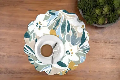 C&F HOME Joelle Round Set Of 6 Placemats 17"