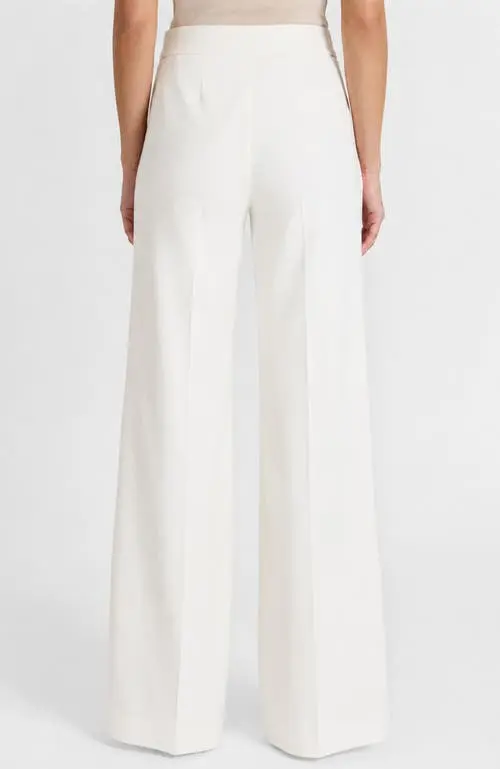 Santorelli Gigi Wide Leg Pants In Stretch Cotton