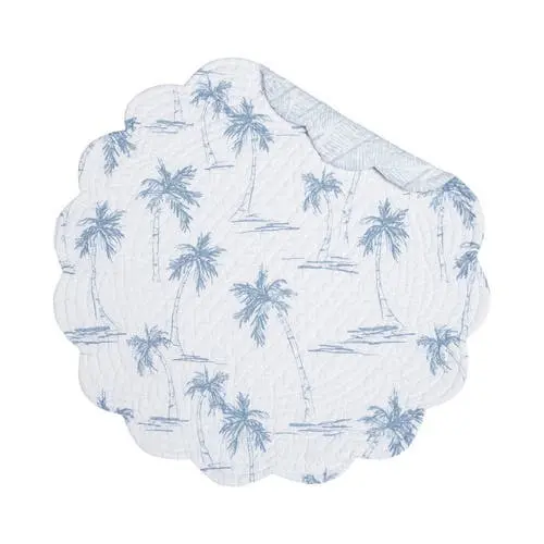 C&F HOME Paradise Round Set Of 6 Placemats 17"
