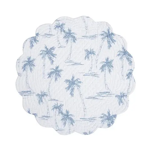 C&F HOME Paradise Round Set Of 6 Placemats 17"