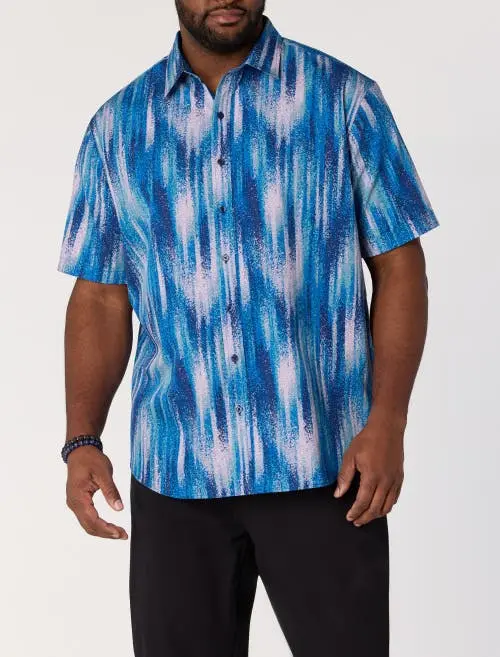 SYNRGY BY DXL Big & Tall Paint Strokes Sport Shirt