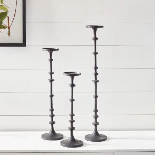 NAPA HOME & GARDEN Abacus Candle Stands Set Of 3