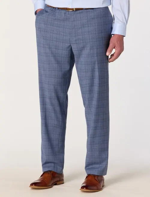 Michael Kors Big & Tall Glen Plaid Suit Pants