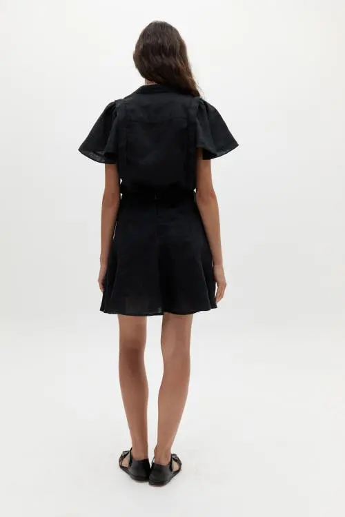 Lanhtropy Willow Linen Shirt - Black