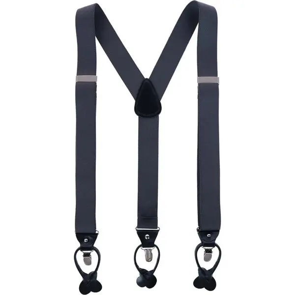 ASCENTIX Classic Stretch Convertible Suspenders - Gray