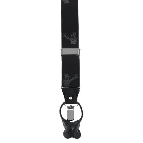 ASCENTIX Stag Head Clip-end Suspenders