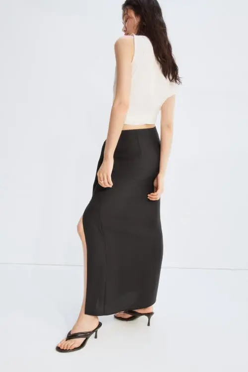 H&m Knot-detail Maxi Skirt