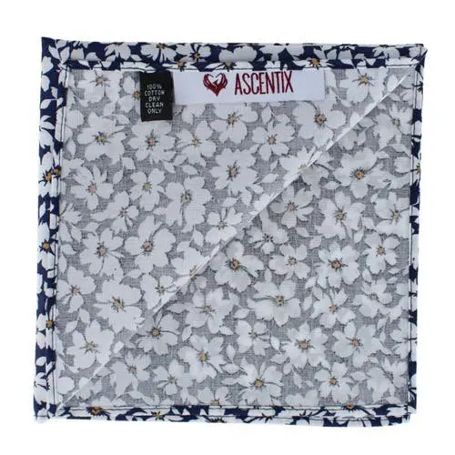 ASCENTIX Simple And Classy Cotton Foral Handkerchief
