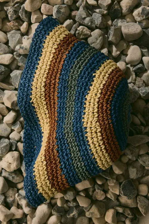 H&m Braided Straw Bucket Hat
