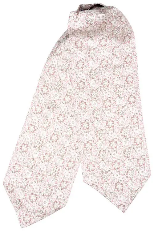 ELIZABETTA Salvadori Silk Ascot Cravat - Pink