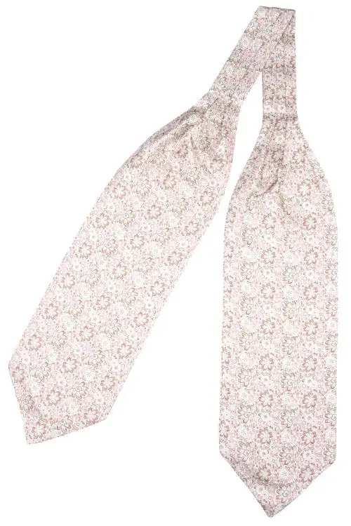 ELIZABETTA Salvadori Silk Ascot Cravat - Pink