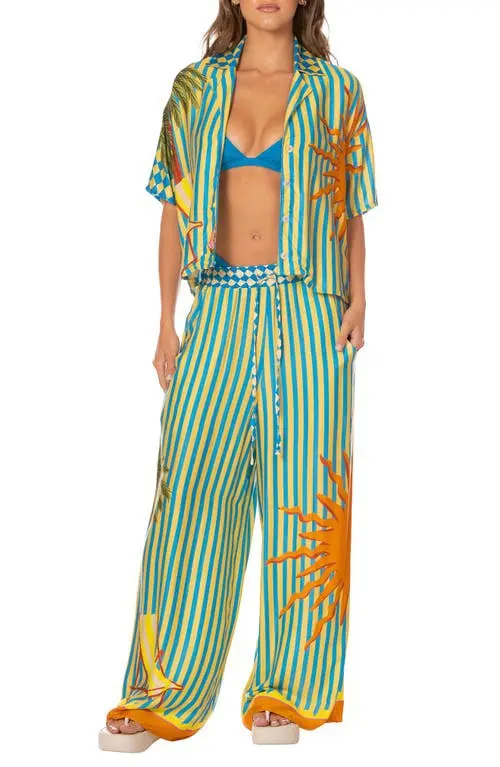 MAAJI Tropic Camouflage Ophelia Wide-leg Cover-up Pants