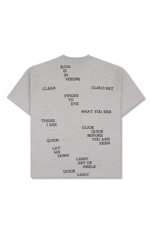 PLEASURES Indoors Graphic T-shirt - Heather