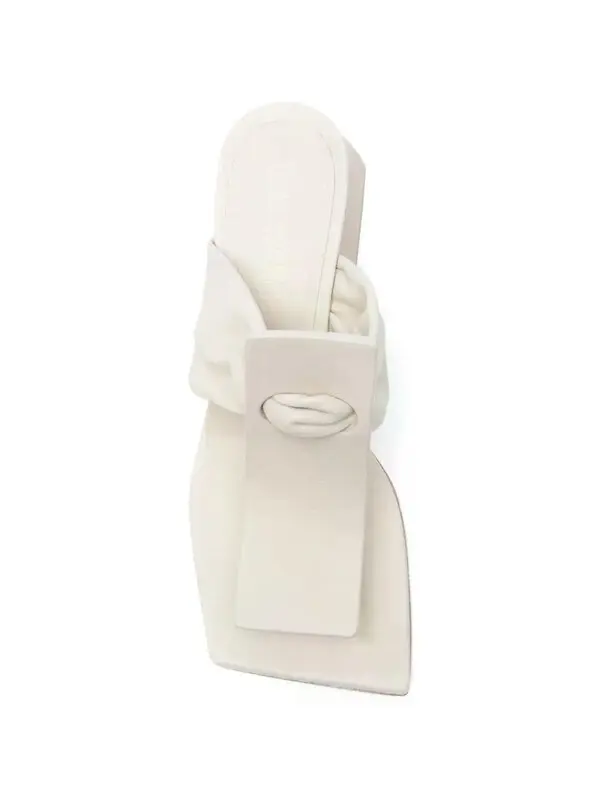 UMA WANG Square-toe Thong Strap Block Heel Sandals