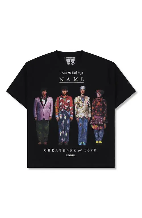 PLEASURES Creatures Heavyweight Graphic T-shirt - Black