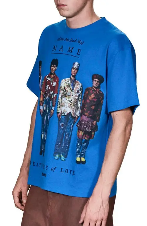 PLEASURES Creatures Heavyweight Graphic T-shirt - Blue