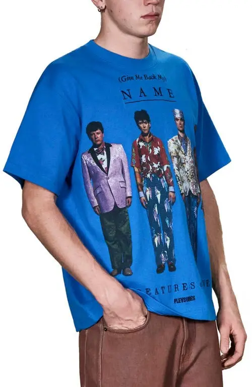 PLEASURES Creatures Heavyweight Graphic T-shirt - Blue