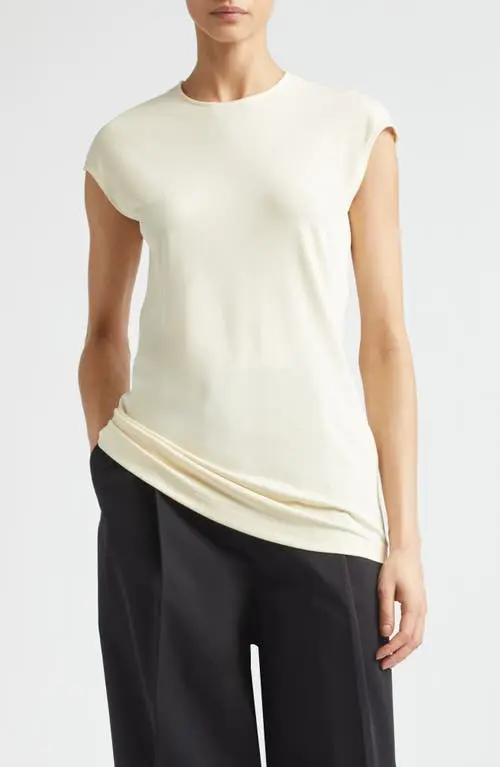 TOTEME Everyday Fluid Jersey Top - Ecru