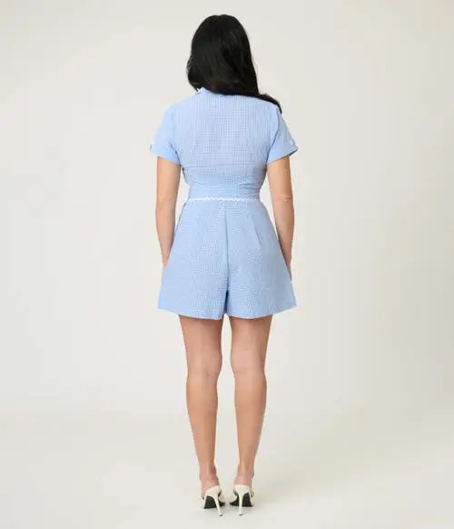 Unique Vintage Joyce Button-up Shorts