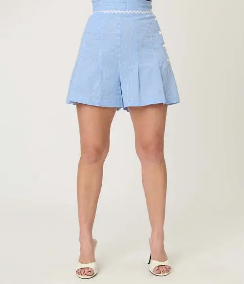Unique Vintage Joyce Button-up Shorts