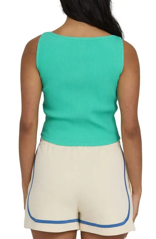 BILLABONG Embroidered Logo Rib Cotton Tank