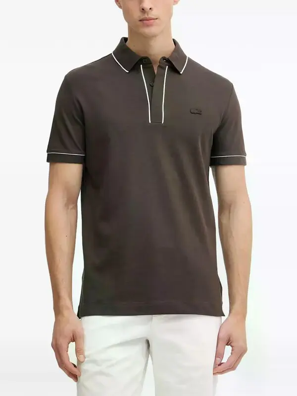 Lacoste Piped-trim Short-sleeve Polo Shirt
