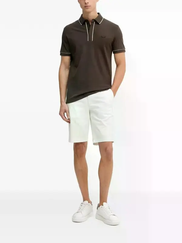 Lacoste Piped-trim Short-sleeve Polo Shirt