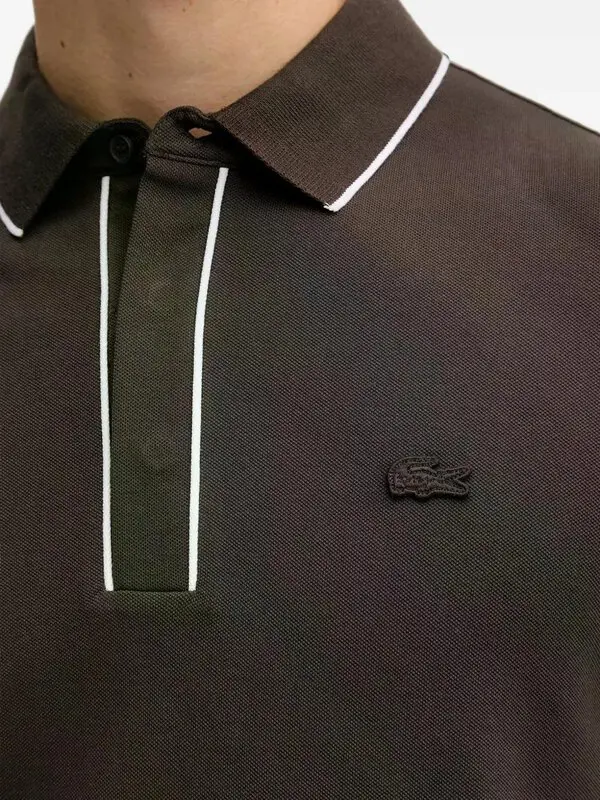 Lacoste Piped-trim Short-sleeve Polo Shirt